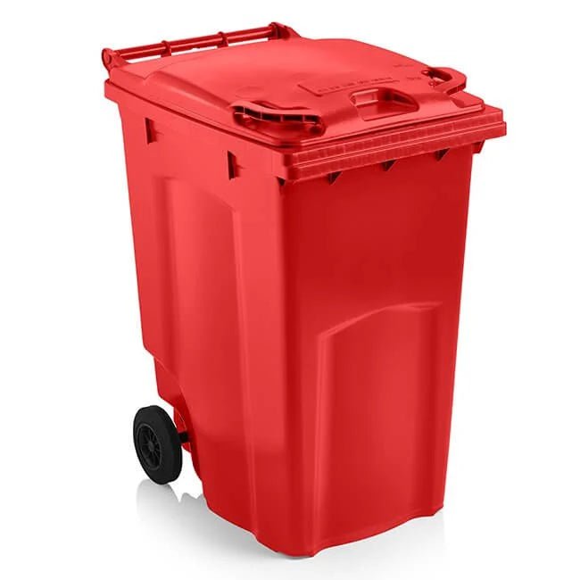 Red 360L Wheelie Bin - Durable Waste Management Solution — getWheelieBins